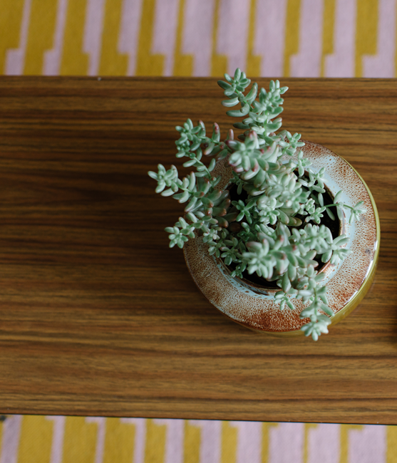 Rug - Solstice - Pink / Mustard - Laura Spring